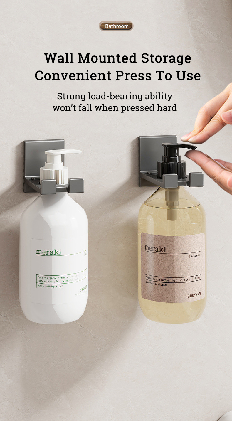 [FUN] Shower Gel Shelf Perforation-Free Detergent Hanger Bathroom ...