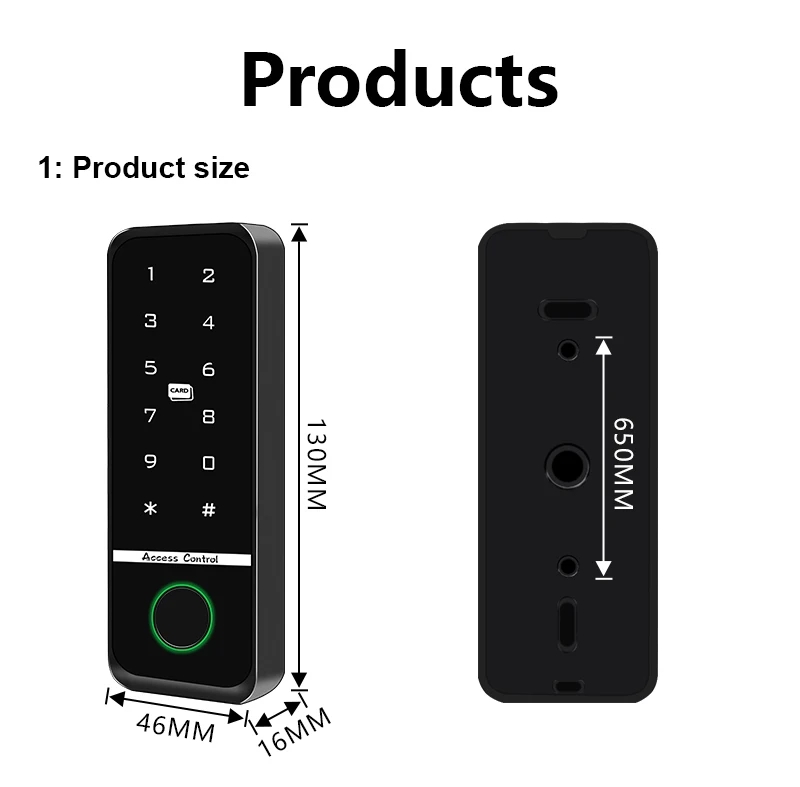WIFI TUYA App Biometric Fingerprint Access Controller Keypad IP66 ...