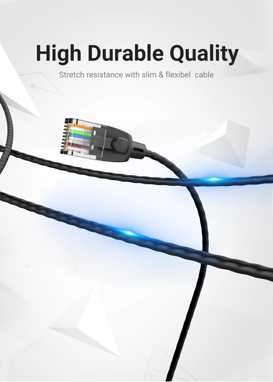 Vention Cat6A Ethernet Cable Ultra Slim Lan Patch Cord UTP Ethernet Extension Cable High Speed ...