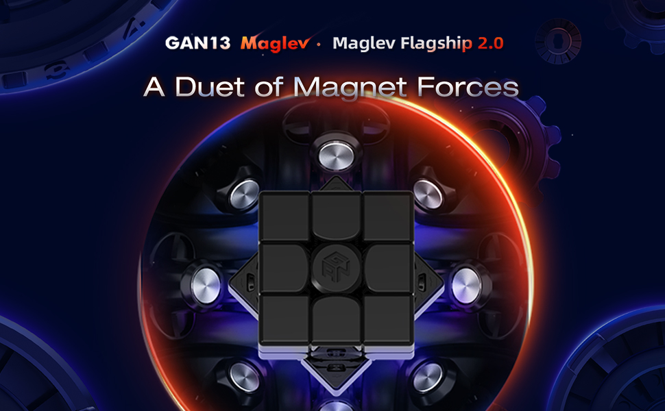 GAN13 Maglev 3x3 Magnetic Speed Cube Stickerless Cube Toys 2022 ...