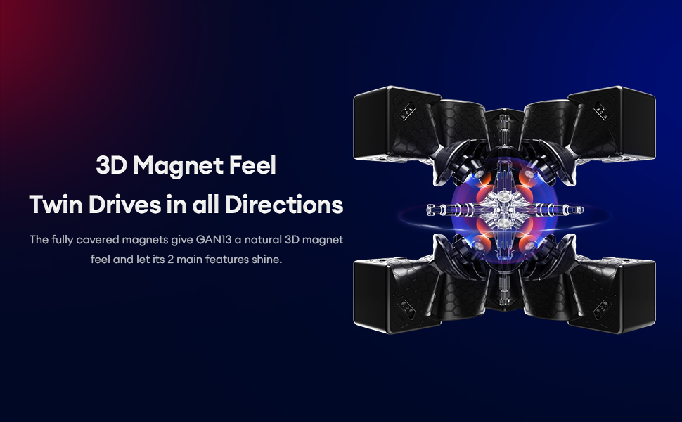 GAN13 Maglev 3x3 Magnetic Speed Cube Stickerless Cube Toys 2022 ...