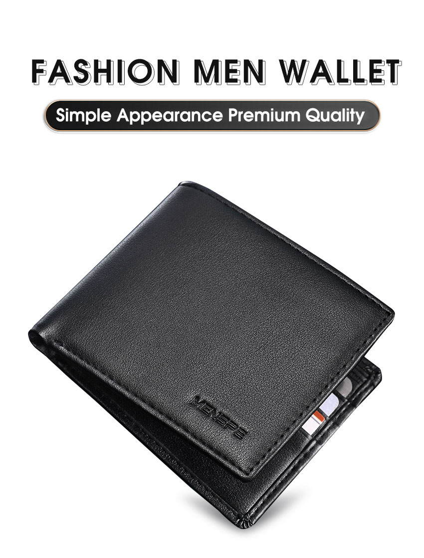 MENSPE Men Wallet Soft PU Wallet Business Man Wallets PU Leather Coin ...