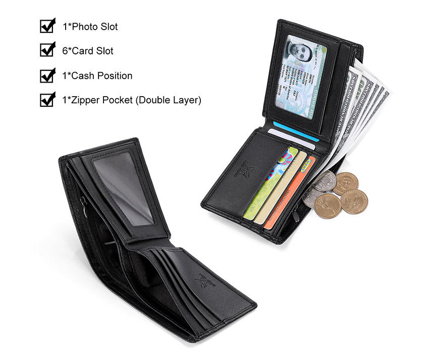 MENSPE Men Wallet Soft PU Wallet Business Man Wallets PU Leather Coin ...