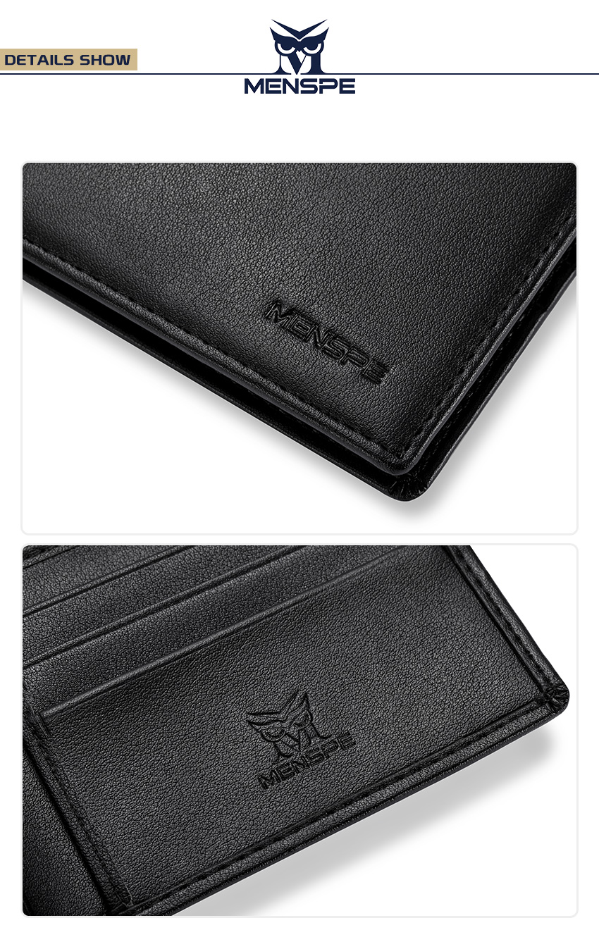 MENSPE Men Wallet Soft PU Wallet Business Man Wallets PU Leather Coin ...