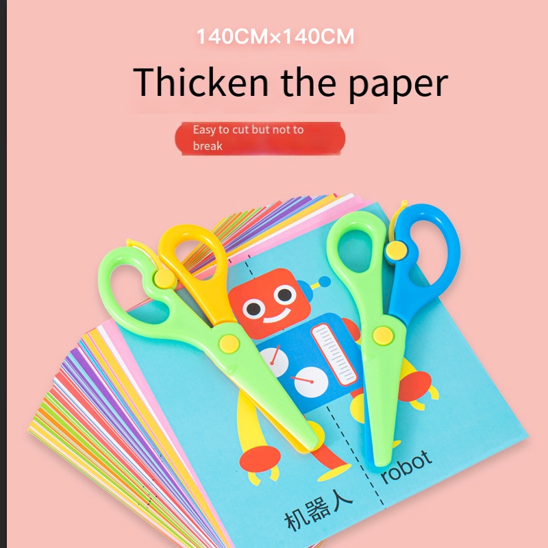 Paper Cutting Set Kids Scissor Craft Kit, Kid's DIY Scissor Skills ...