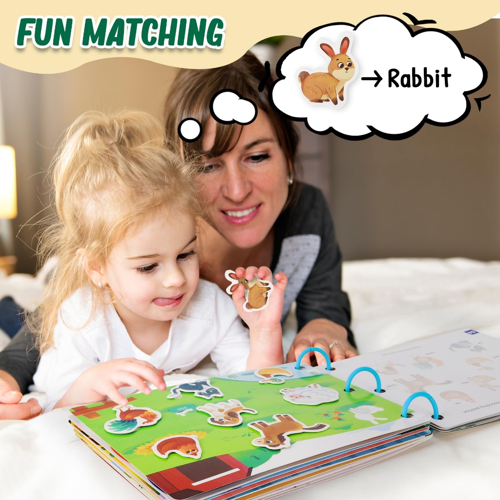 30 Pages Busy Book For Kids Educational Early Learning Sticker Book ...