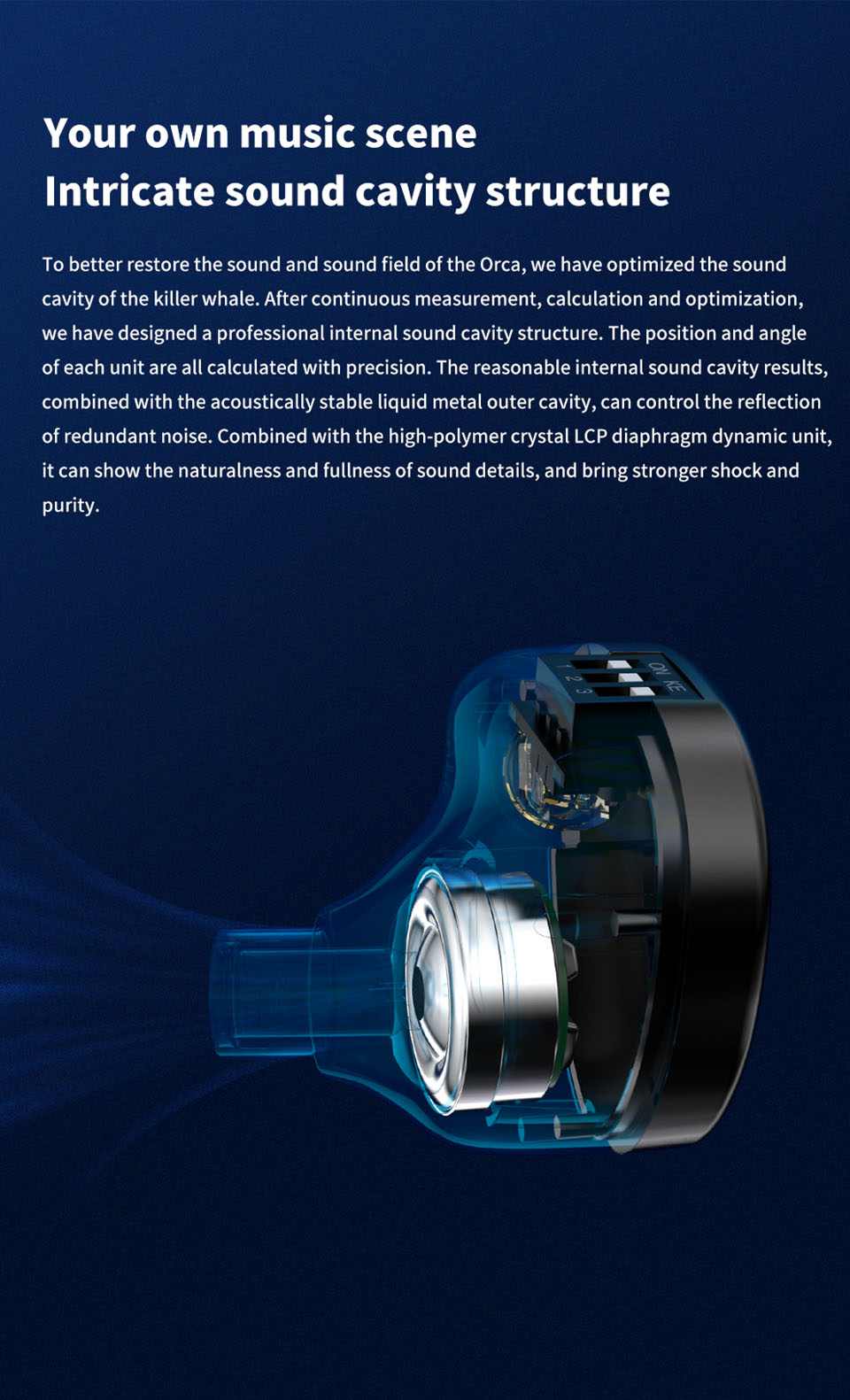 TRN ORCA Dual Magnetic Circuit Dynamic Coil Unit In Ear Earphone With ...