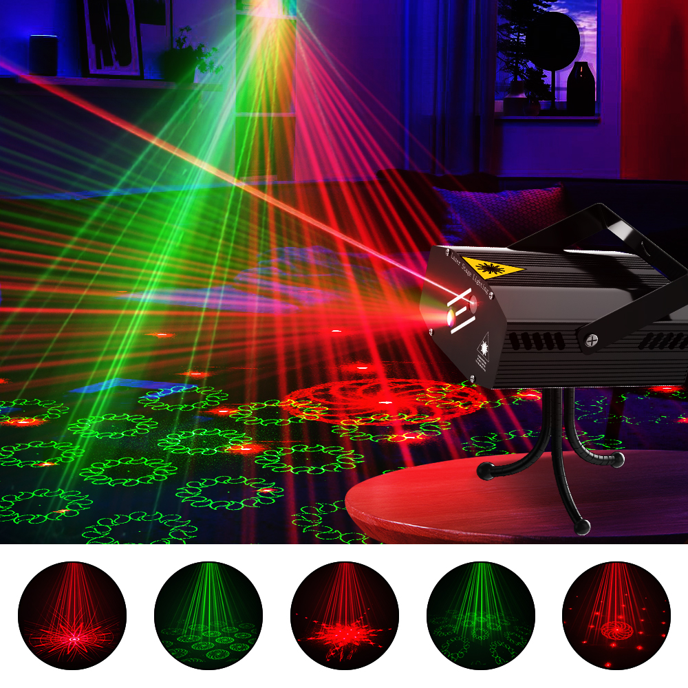 32 pattern mini-party laser projector light DJ Disco Strobe power ...