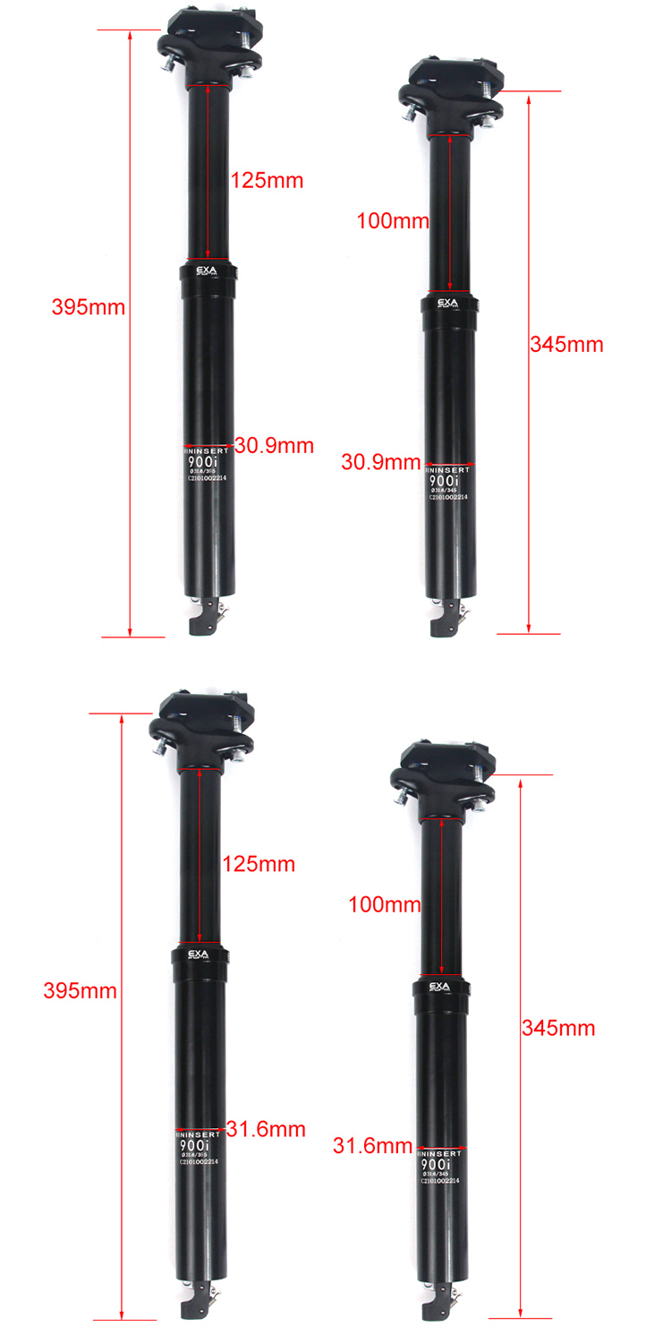 KS EXA Form 900i Wire Controlled Lift Dropper Post 30.9/31.6 Hydraulic ...