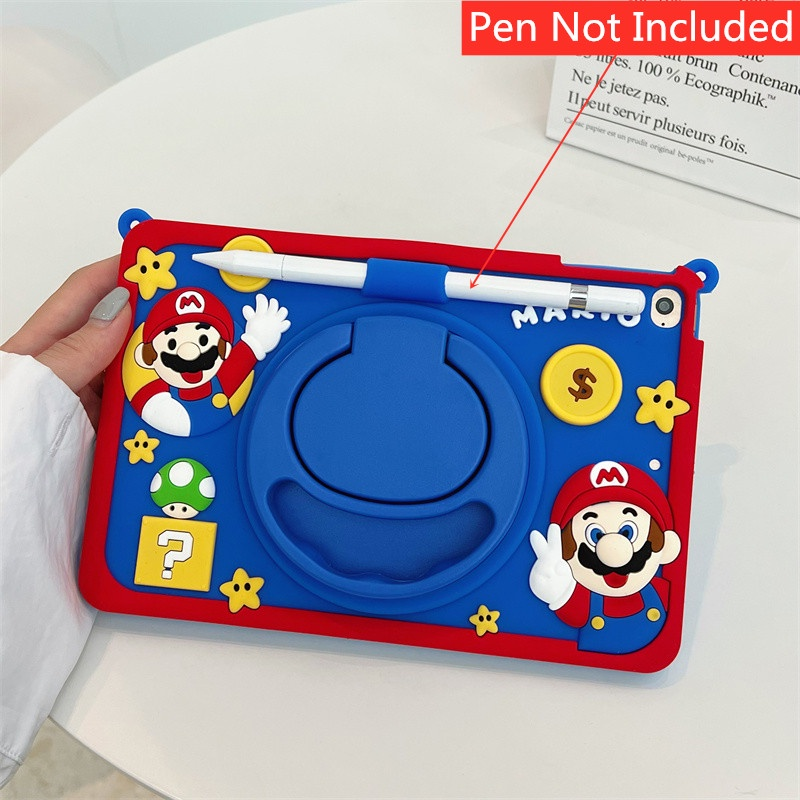 Casing Super Mario Pattern Case Compatible For Samsung Galaxy Tab A9 8 ...