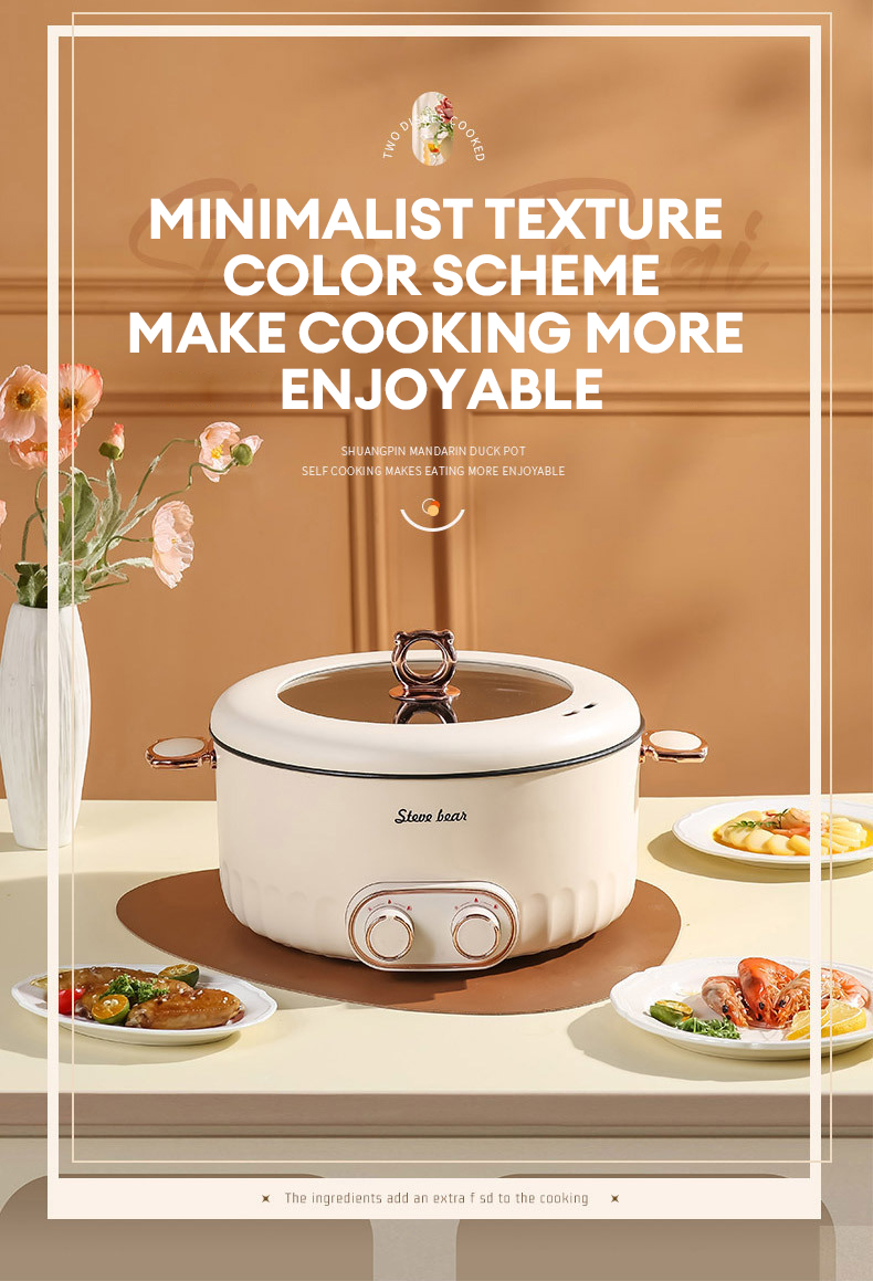 【Malay plug】6L Yuanyang Household Electric Hot Pot Micro-pressure Pot ...