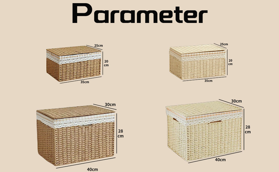 Ready Stock⚫SONDER⚫ Foldable Storage Basket with Lid & Handle for ...