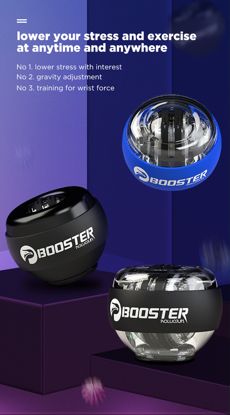 BOOSTER Wrist Ball Self-starting Gyro Wrist Power Ball Trainer ...