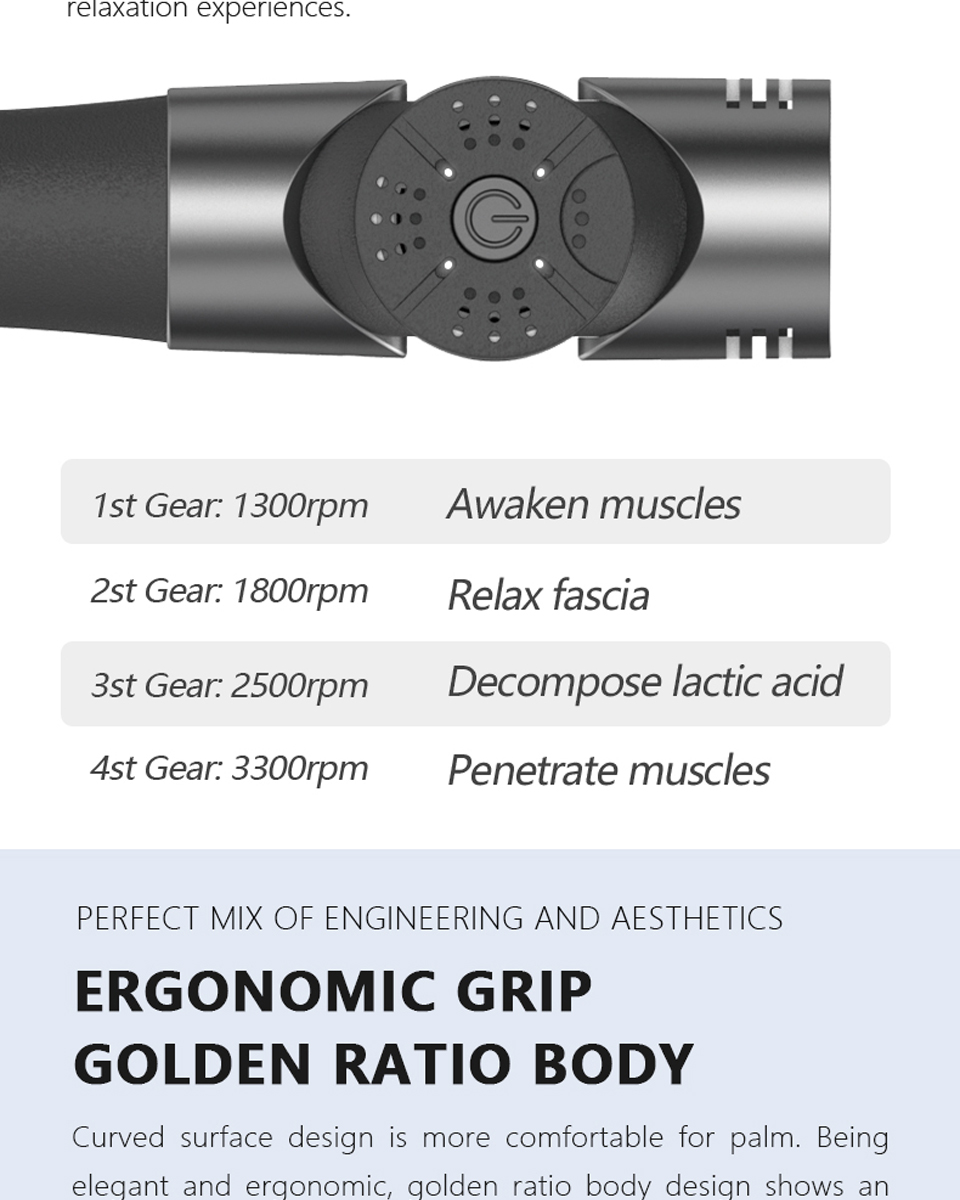 BOOSTER Pro 3 Massage Gun Deep Tissue Muscle Recovery Massager Vibrater ...