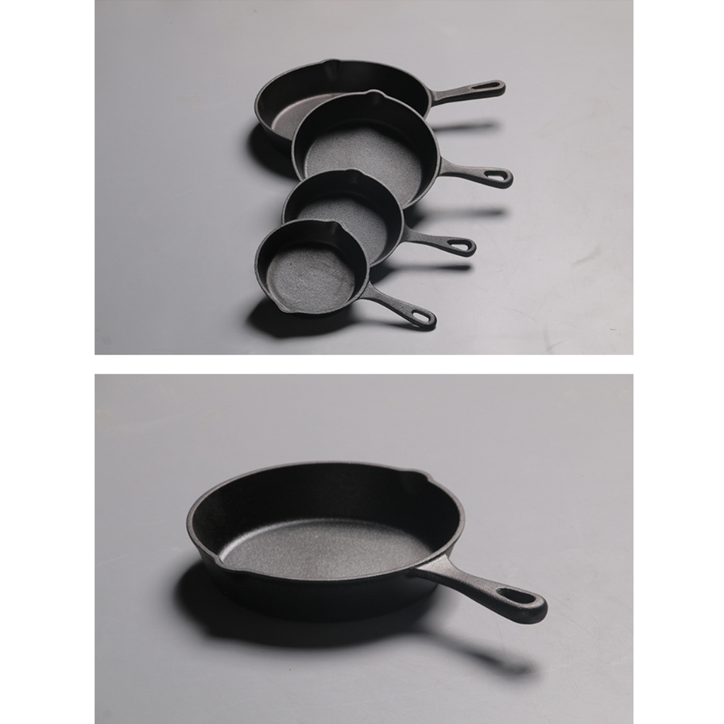 Kuali Masak Besi Tak Lekat Pre-Seasoned Pure Cast Iron Skillet NonStick ...