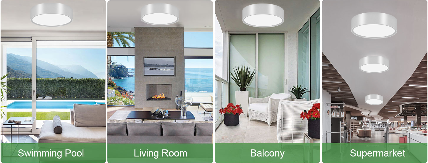Down Light Led Ceiling Lights Modern 3 Colors LED Surface Downlight 3W ...