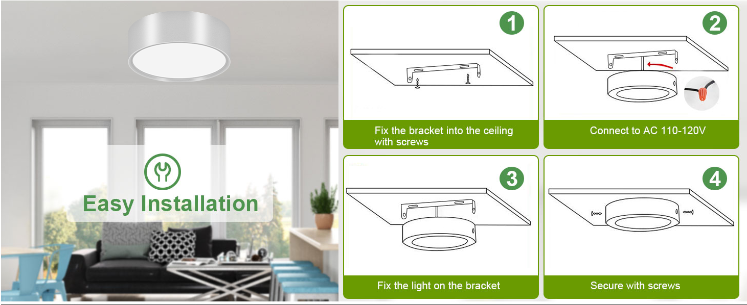 Down Light Led Ceiling Lights Modern 3 Colors LED Surface Downlight 3W ...