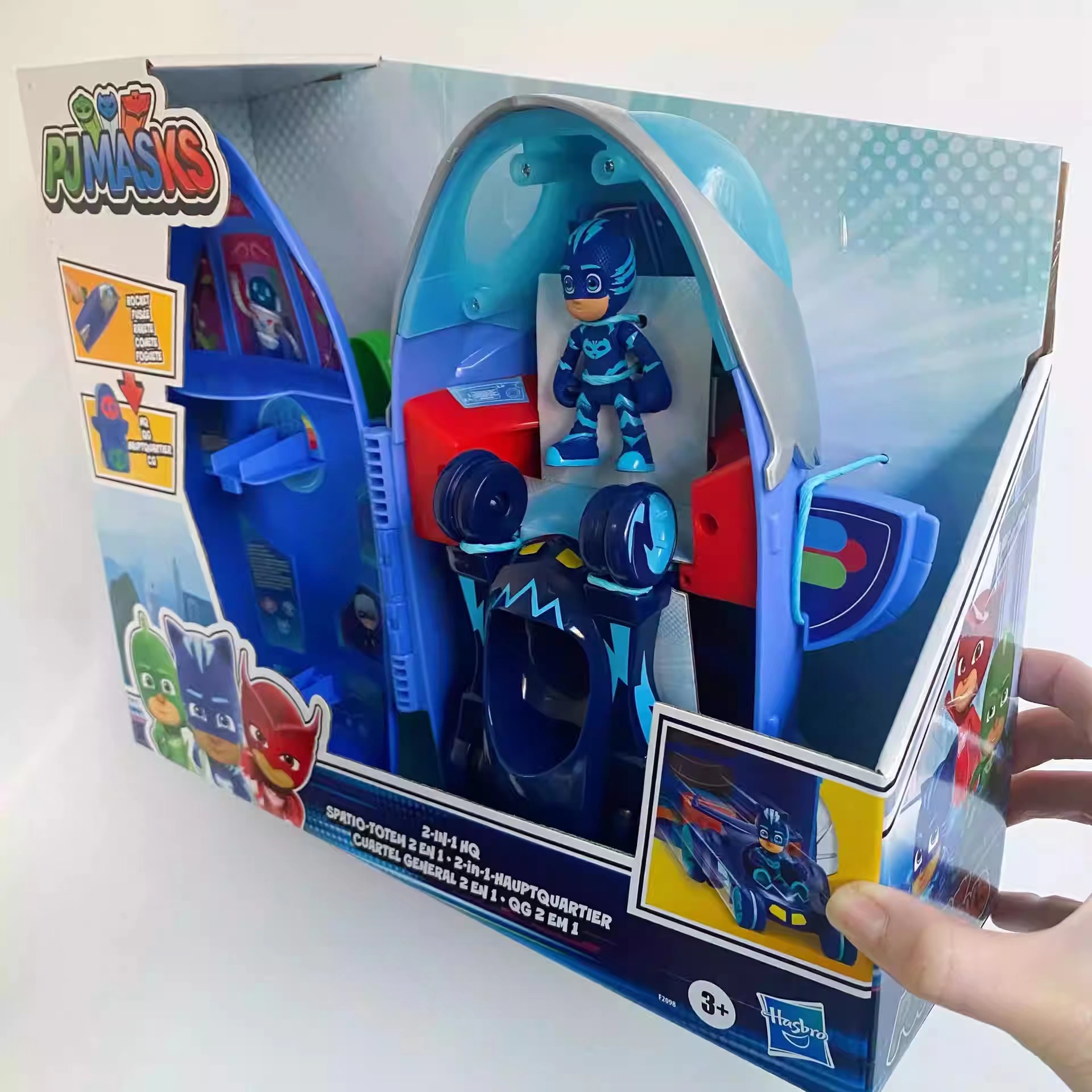 PJ Masks 2-in-1 HQ Playset, Headquarters and Rocket Preschool Toy ...