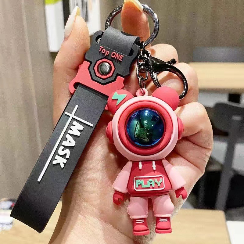 Y1 Trendy Bear Keychain Personalized Couple Bag Charm, Car Keychain ...