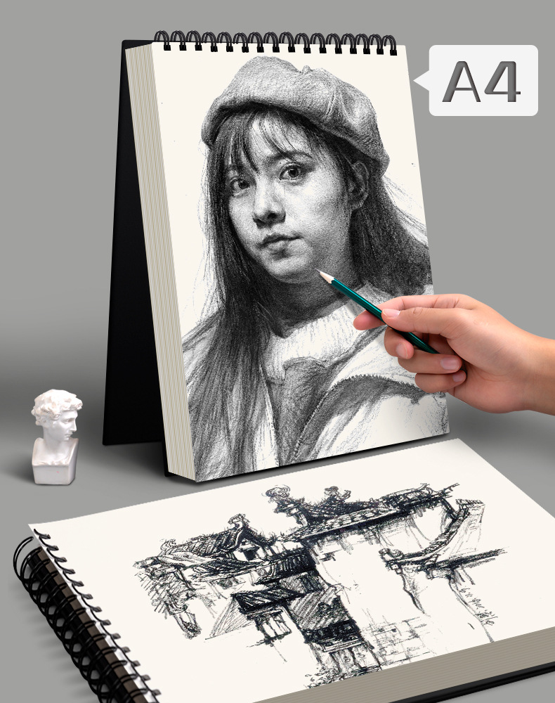 Sketchbook 8k Thickened 16k Sketchbook Hand-Painted Drawing Book ...