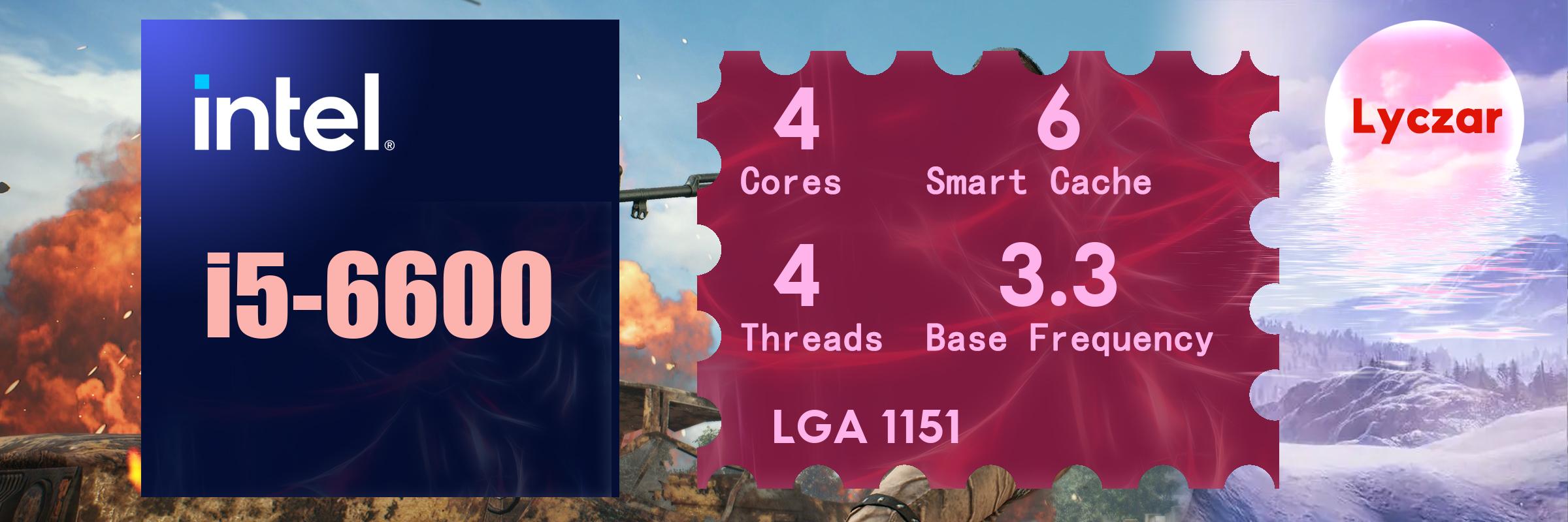 Intel Core i5 6600 Processor LGA 1151 3.3GHz 6M Quad-Core 65W Lyczar ...