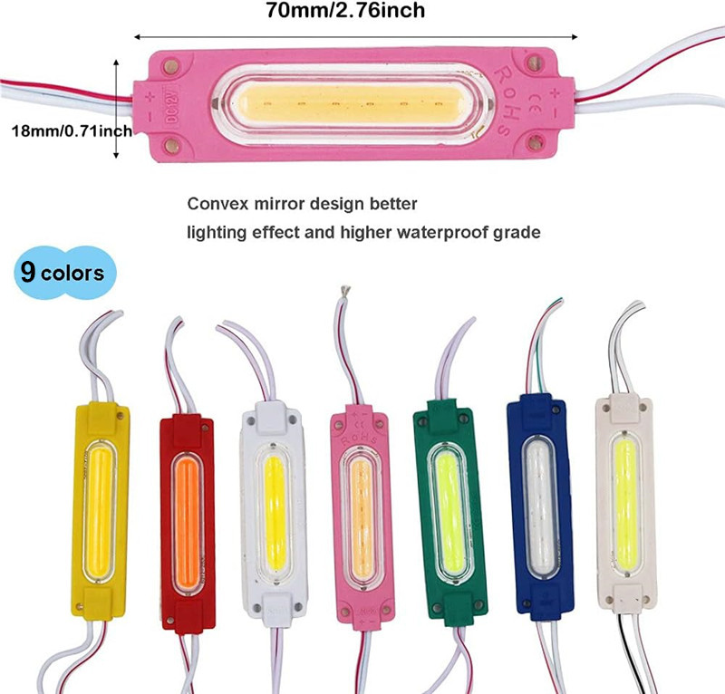 20 pcs DC12V or DC24V COB LED Modules Advertising Luminous Characters ...