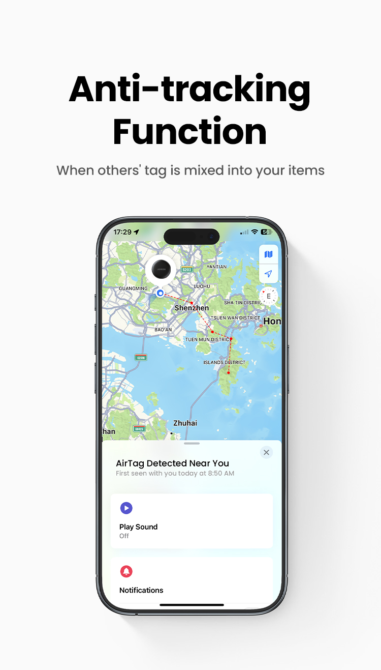UGREEN Finder Security SmartTrack Link SmartTag With Apple Find My Key Bluetooth Tracker For ...