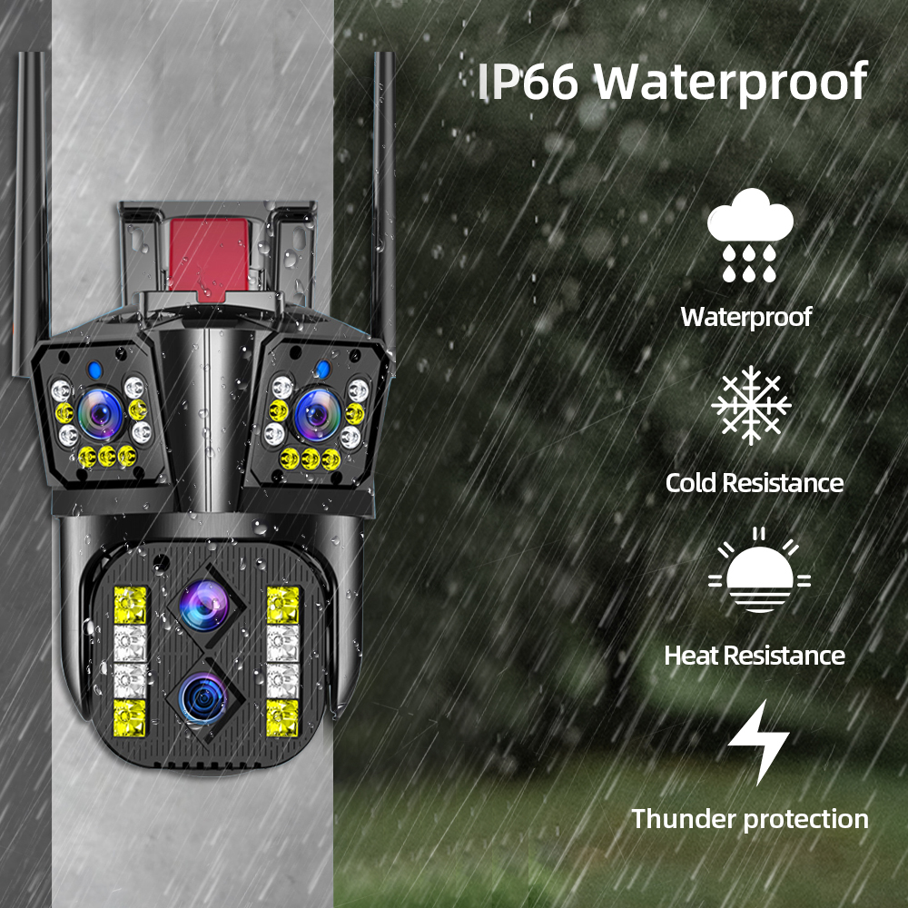 LLSEE 20MP 10K 5-Lens 20X Optical Zoom Night Vision Wireless CCTV Camera | Shopee Malaysia