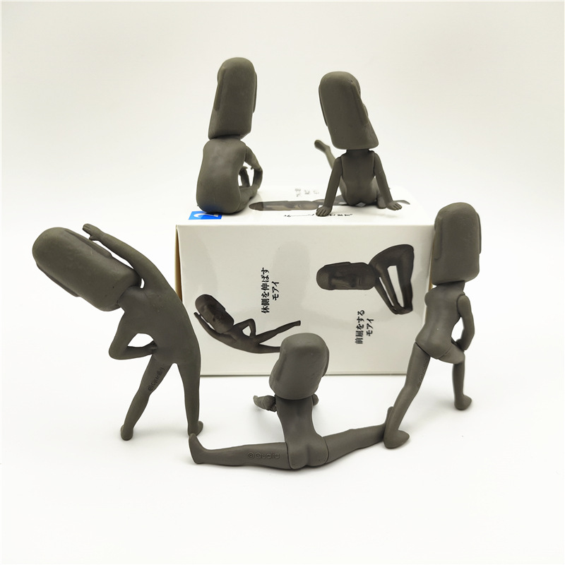 5Pcs/Set 5-6cm Republic of Chile Moai Easter Island Giant Stone Statue ...