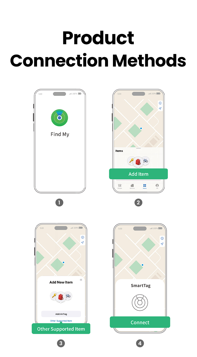 UGREEN Finder Security SmartTrack Link SmartTag With Apple Find My Key Bluetooth Tracker For ...