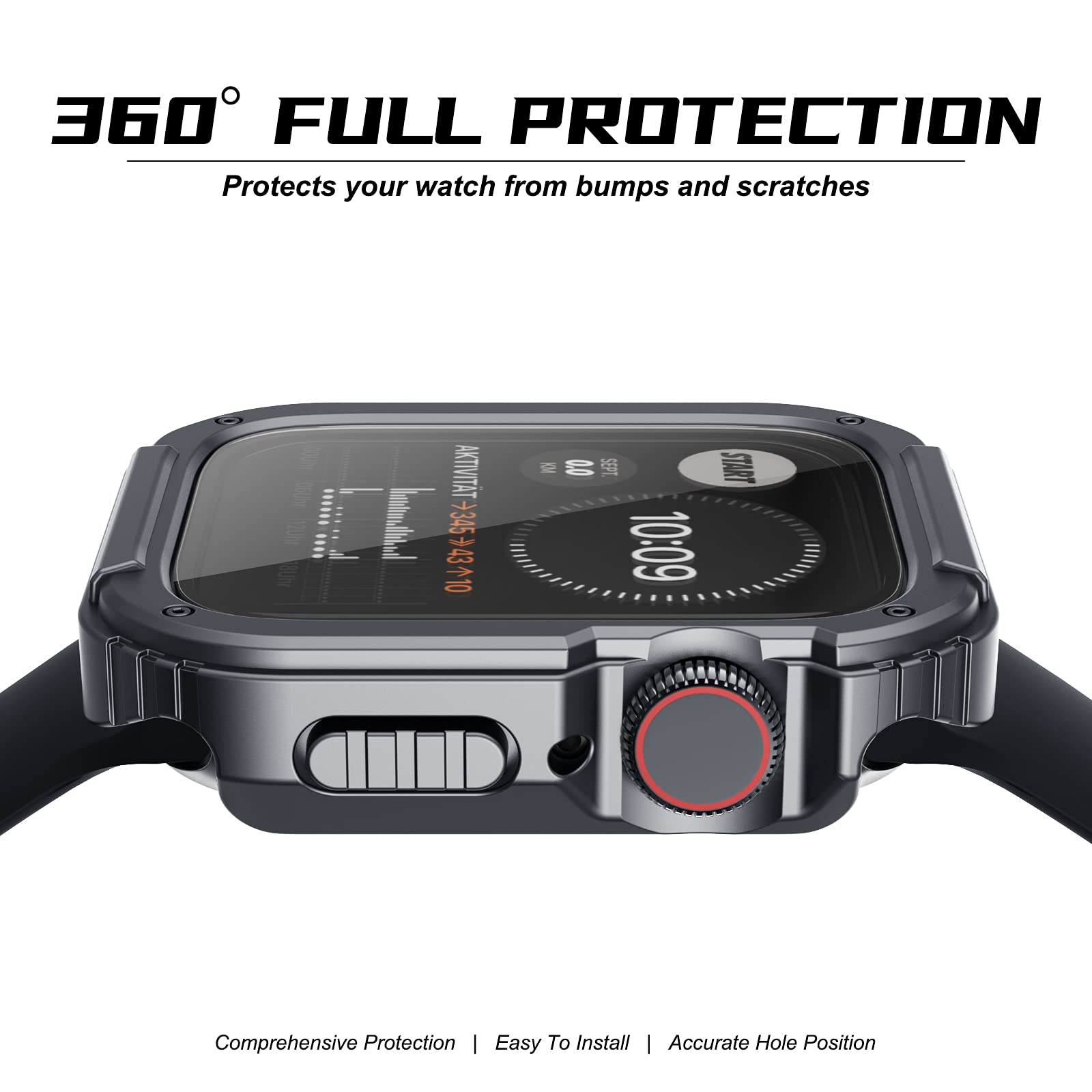 Rugged Screen Protector case for iwatch Durable Military Grade Quattro ...