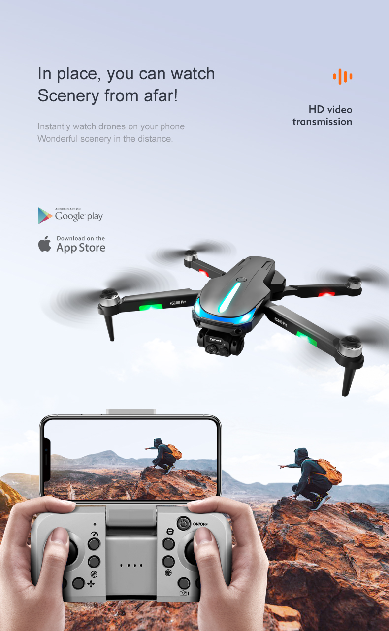 K-TWO RG100 Pro Drone with Camera 4K Obstacle Avoidance Optical Flow ...
