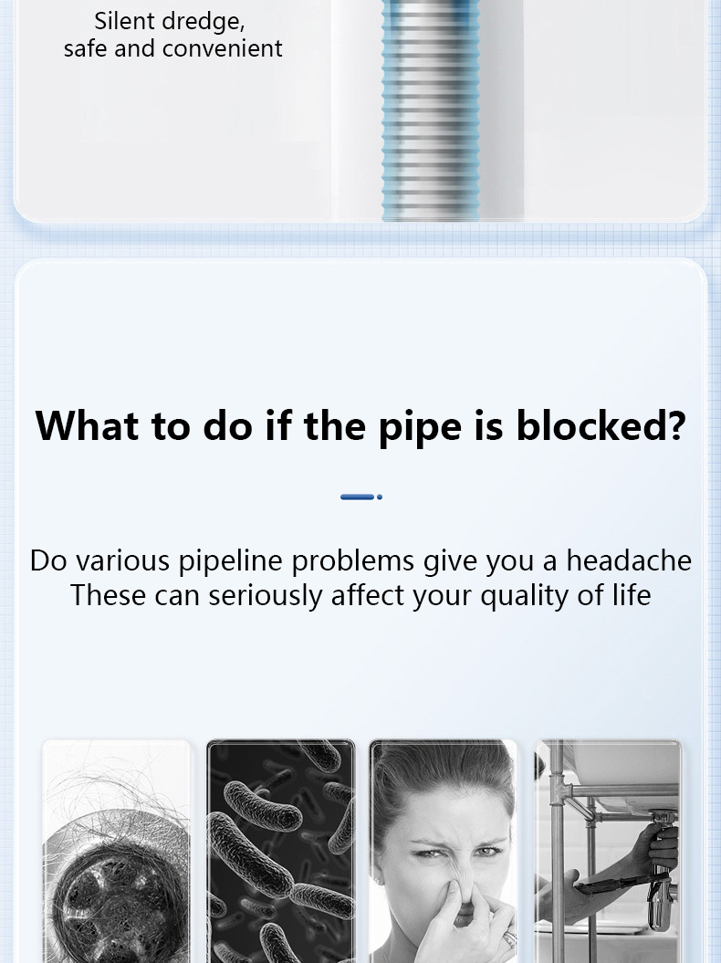 Dissolve 1000 types of blockages HB Pipe Cleaner drain clog remove clog ...