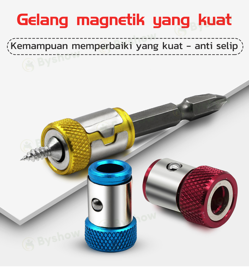 【Byshow】🔥Malaysia In Stock🔥Screwdriver Magnetic Bit Holder Alloy ...
