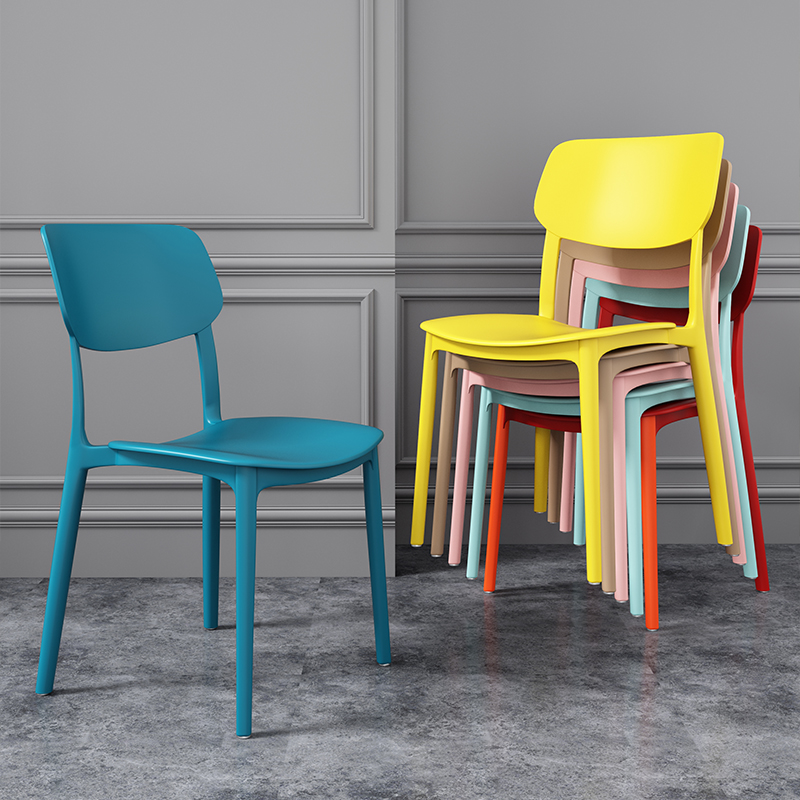 Nordic Candy Chairs Plastic Chairs Stackable Coffee Chairs Dining ...
