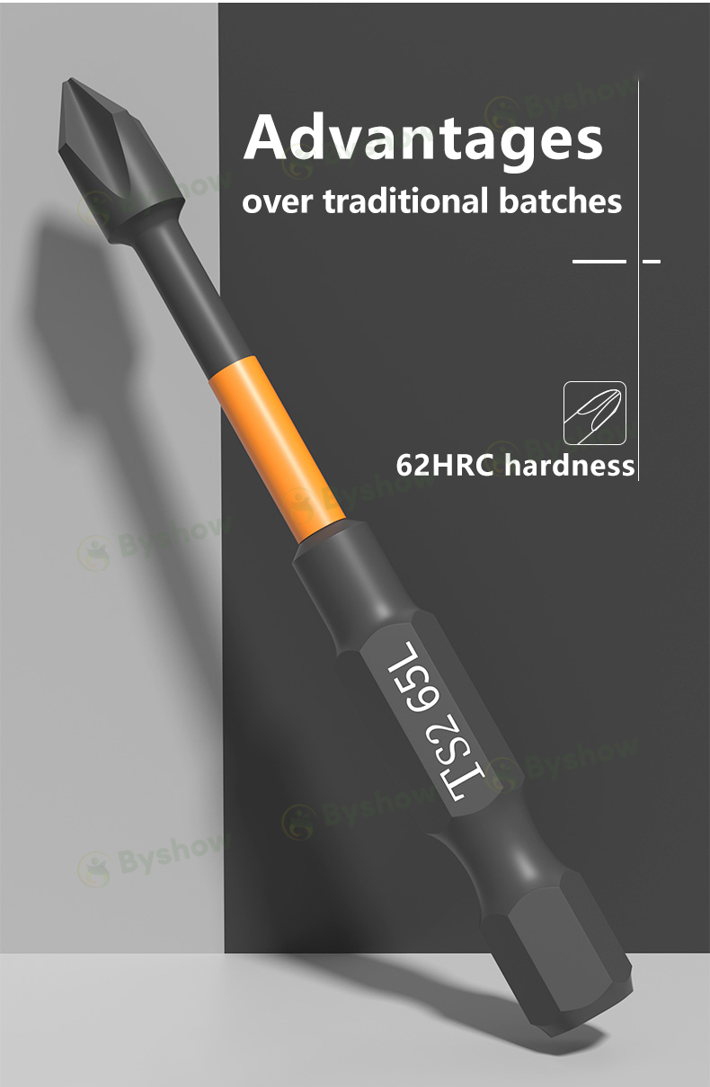 【Byshow】🔥Malaysia In Stock🔥Magnetic Batch Screwdriver Bit Set S2 Anti ...