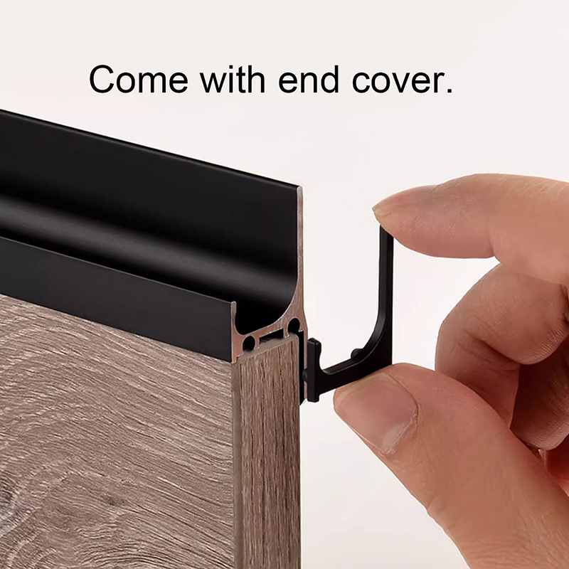 Customized size L-type Slot-free Hidden Handles Cabinet Handle Kitchen ...