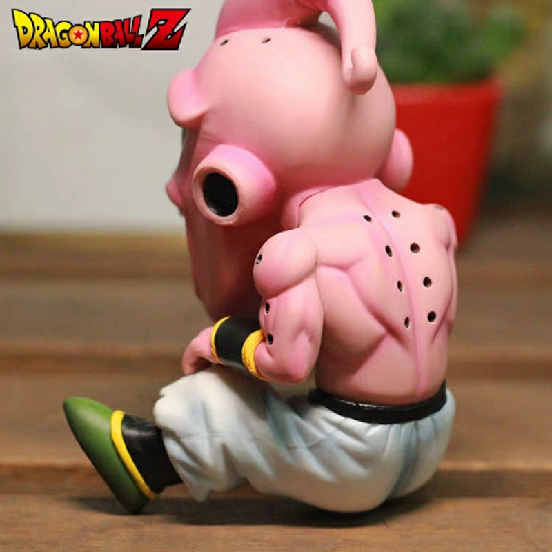 11cm Anime Dragon Ball Z Figure Middle Finger Majin Buu Cell Q Version ...