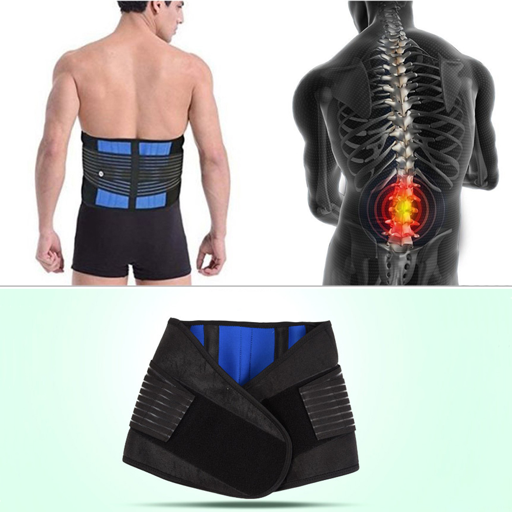 Adjustable Neoprene Double Pull Lumbar Back Pain Waist Posture Support ...