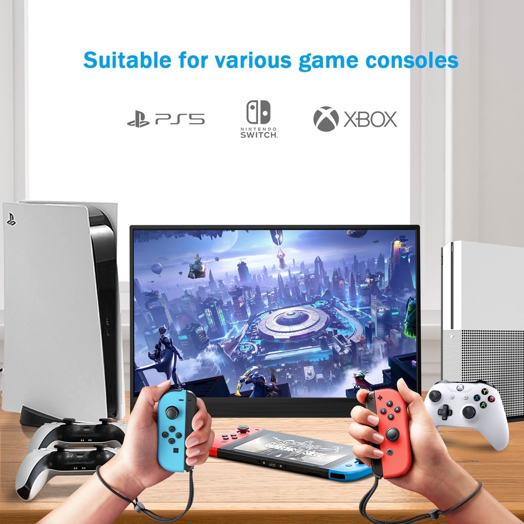 EXPOSE Portable Gaming Monitor For Switch Xbox (15.6") | Shopee Malaysia