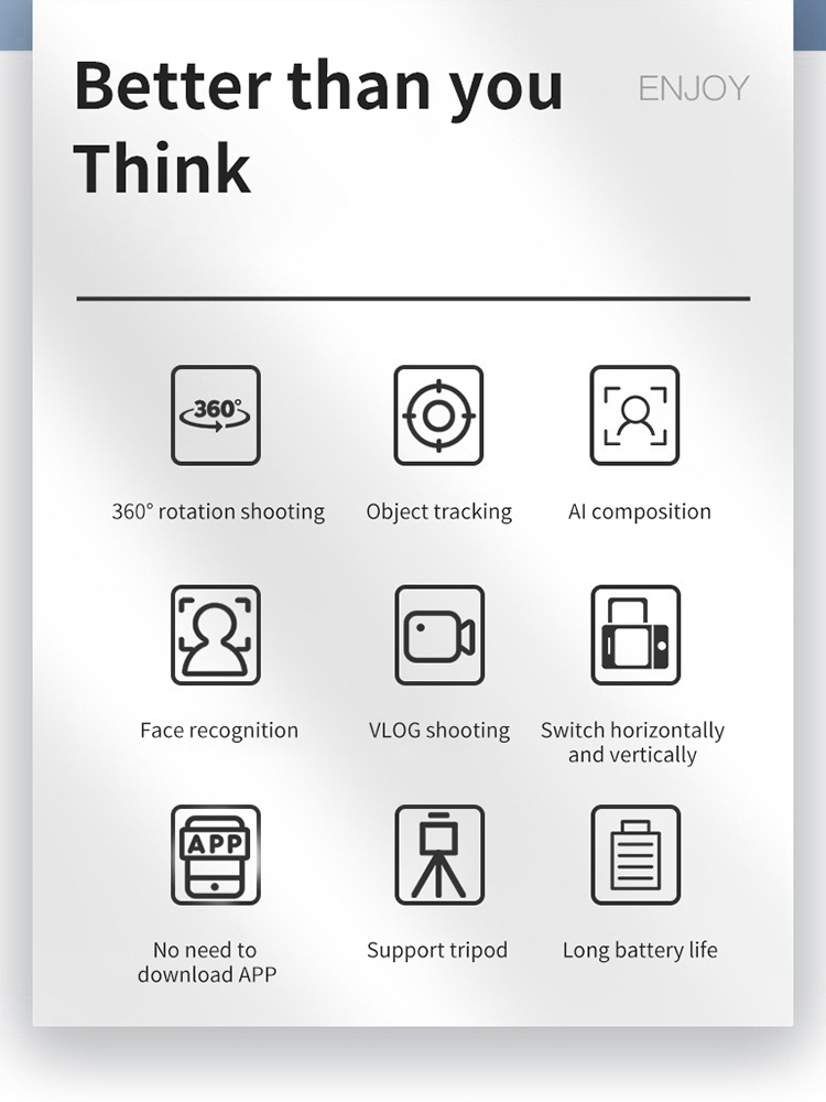 K-TWO Original 360° Object Tracking Holder Smart Selfie Stick ...