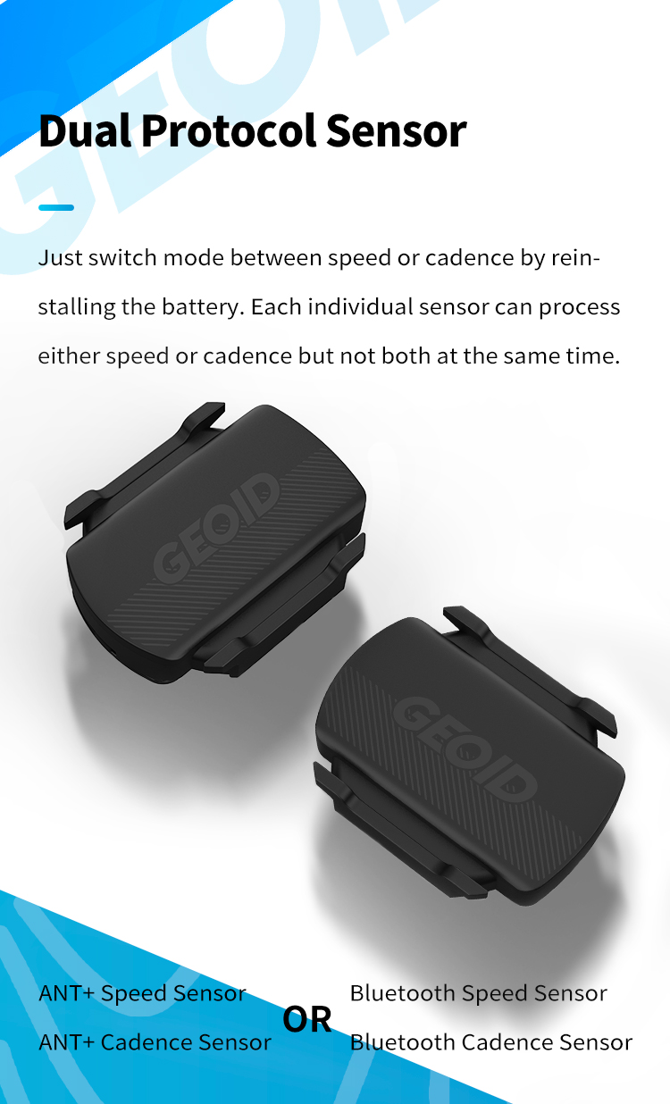 GEOID CS600 Bike Cadence Speed Sensor Wireless Dual Mode Support ...