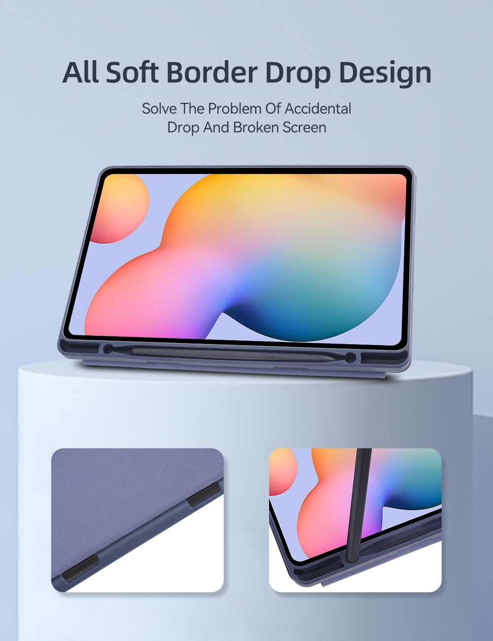 For Samsung Galaxy Tab Multi Fold Protective Case S6 Lite 10.4 inch ...