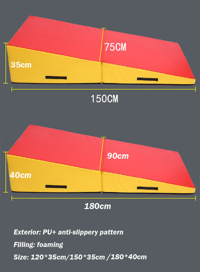 Wedge Mats Kids Incline Cheese Mat, Folding Exercise Aerobics ...