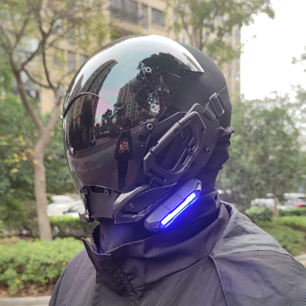 Cyberpunk Mask Gothic Cyber Mask for Men,Techwear mask, Halloween ...