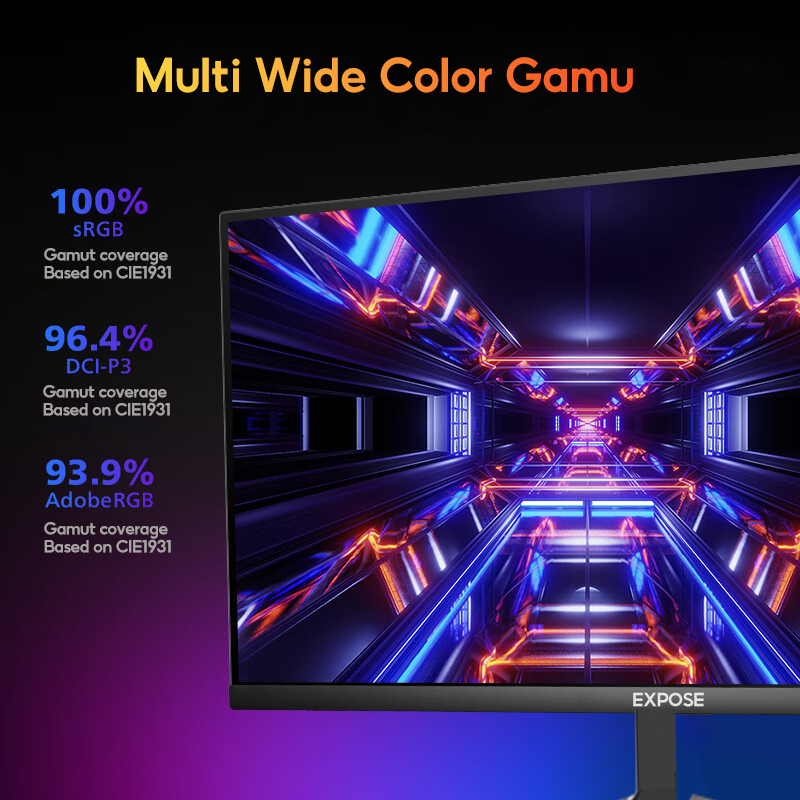 EXPOSE IPS 165Hz Curved Gaming Monitor - Black (19"-27") | Shopee Malaysia