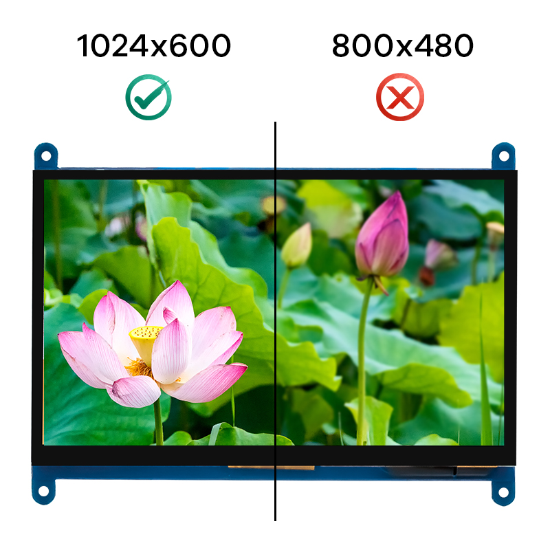 7 Inch IPS LCD Touch Screen Display Panel 1024×600 Capacitive Screen HDMI Monitor for Raspberry ...