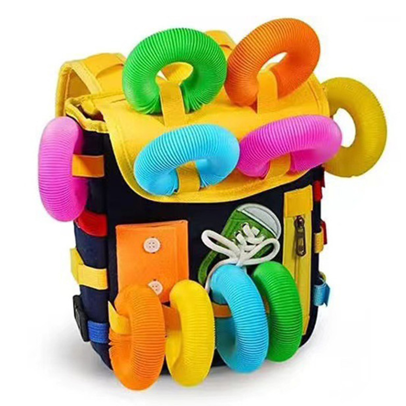Toddler Backpack with Learning Activity Toys, Interactive Kids Backpack ...