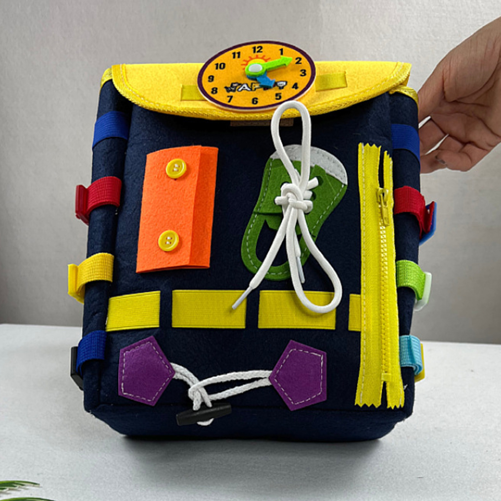 Toddler Backpack with Learning Activity Toys, Interactive Kids Backpack ...