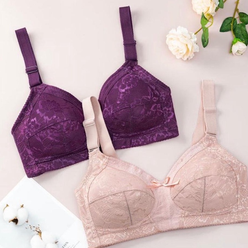 Plus Size Underwear Women's Full Cover Bra Without Wires / Plus-Size ...